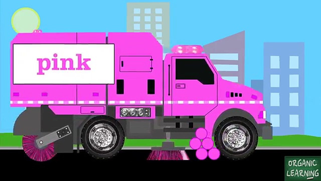 Street Sweepers Teaching Colors Learning Basic Colors Video for Kids ...