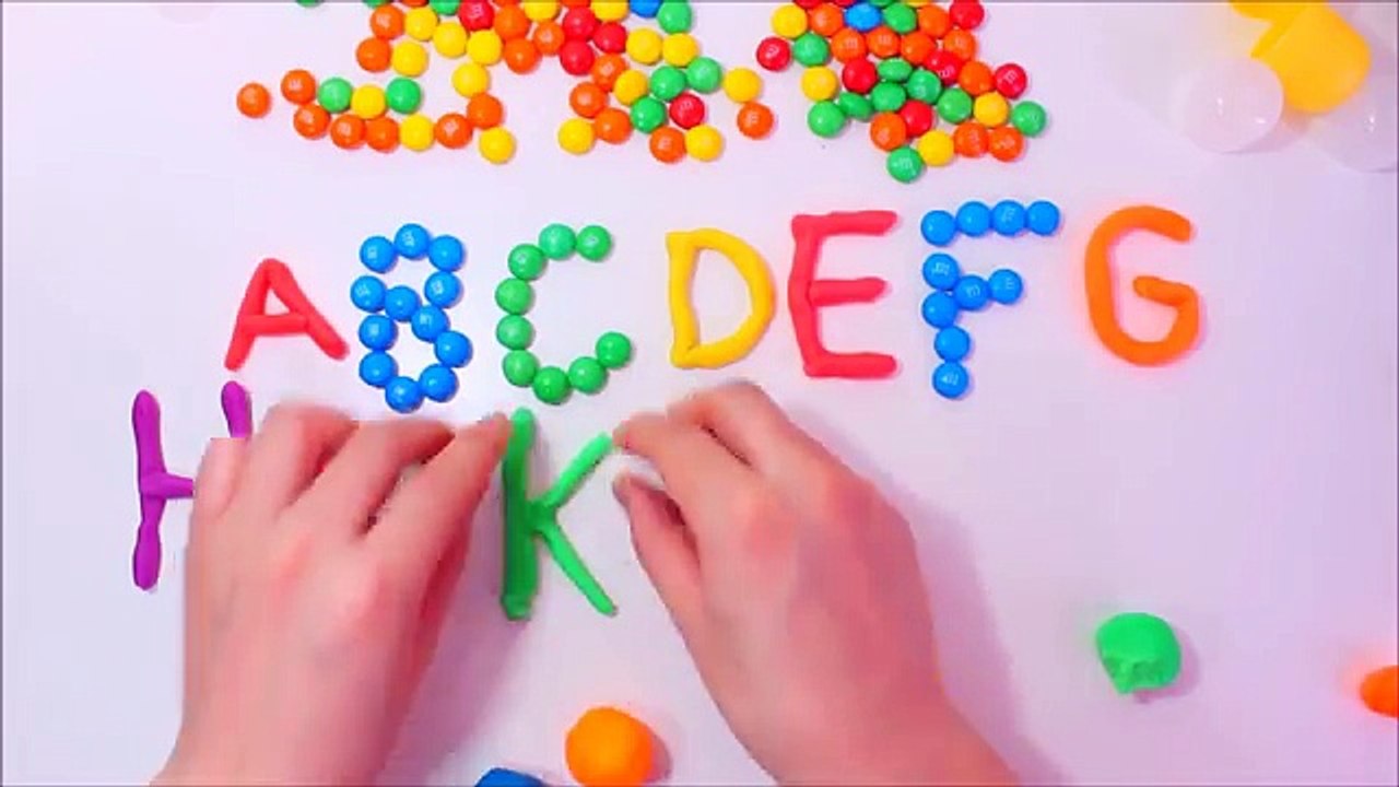 Learn The ABC Alphabets with M&Ms and Play Doh - video Dailymotion
