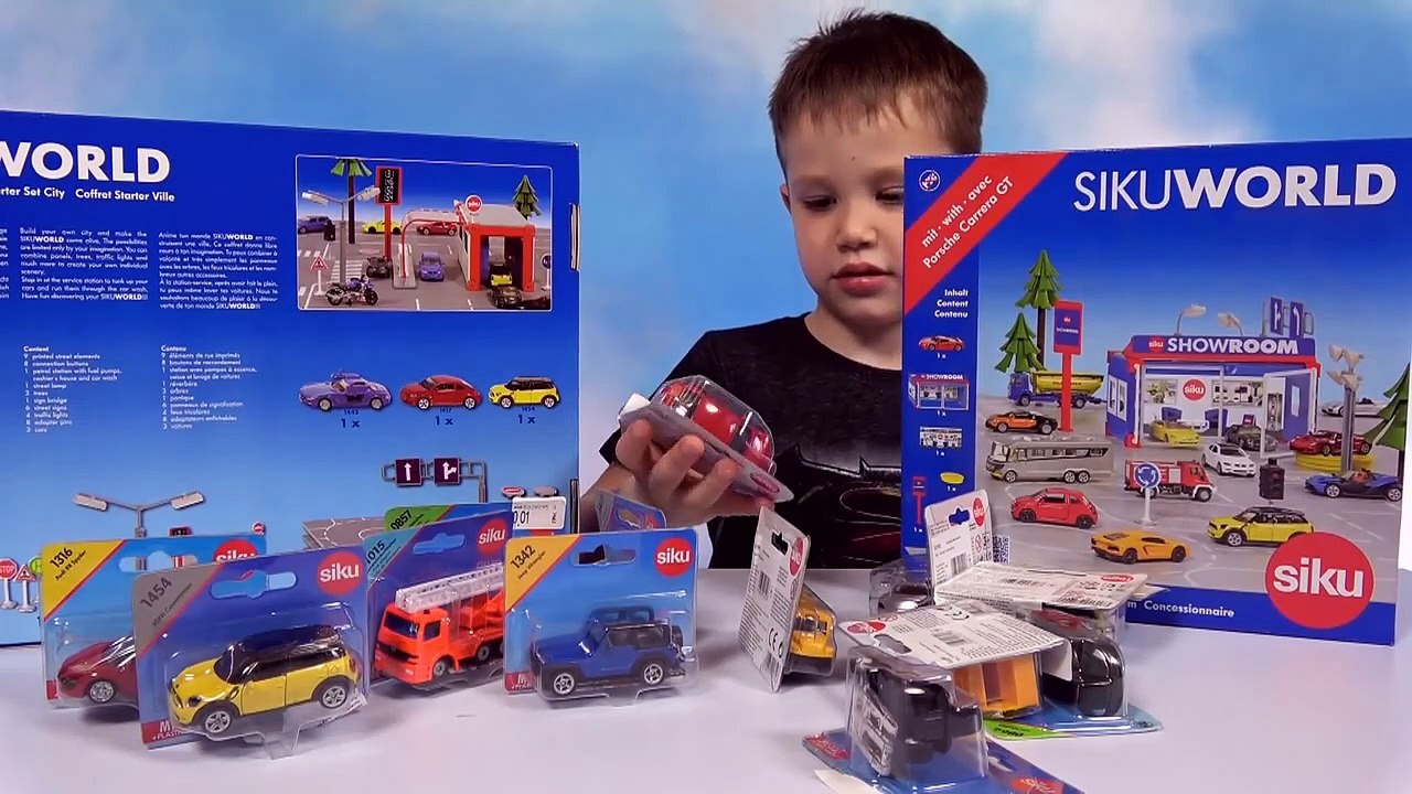 Машинки и набор Зику Город автомойка автосалон играем машинками SIKU ...