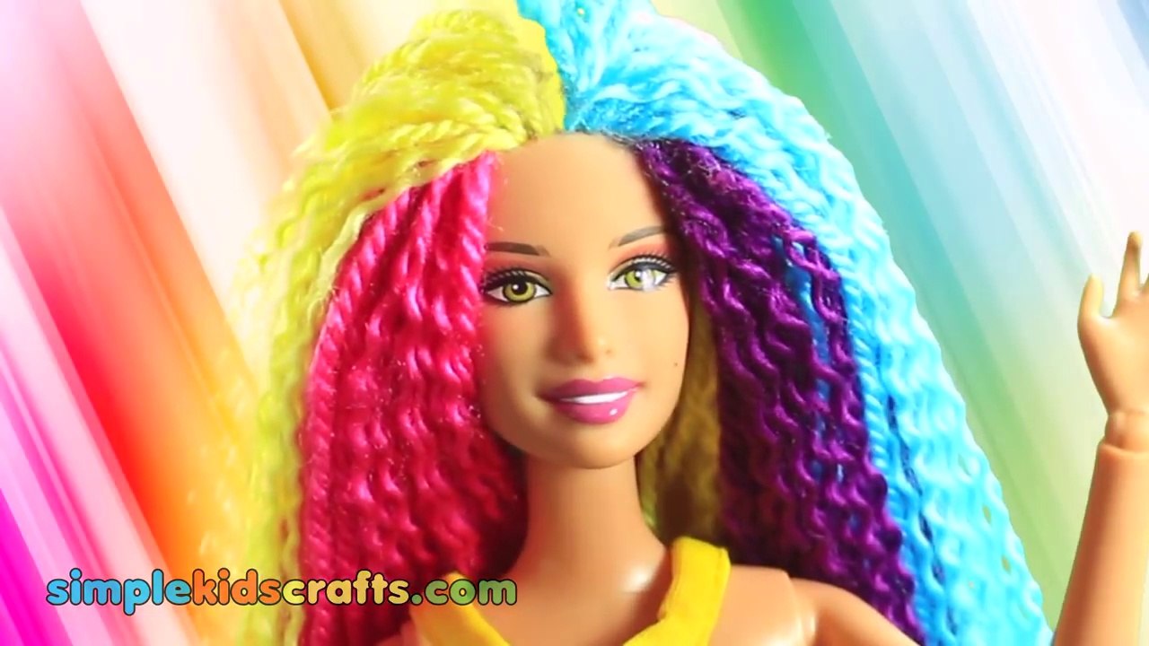 Barbie Hair Barbie Hairstyle Tutorial Barbie Hair Color Transformation ...