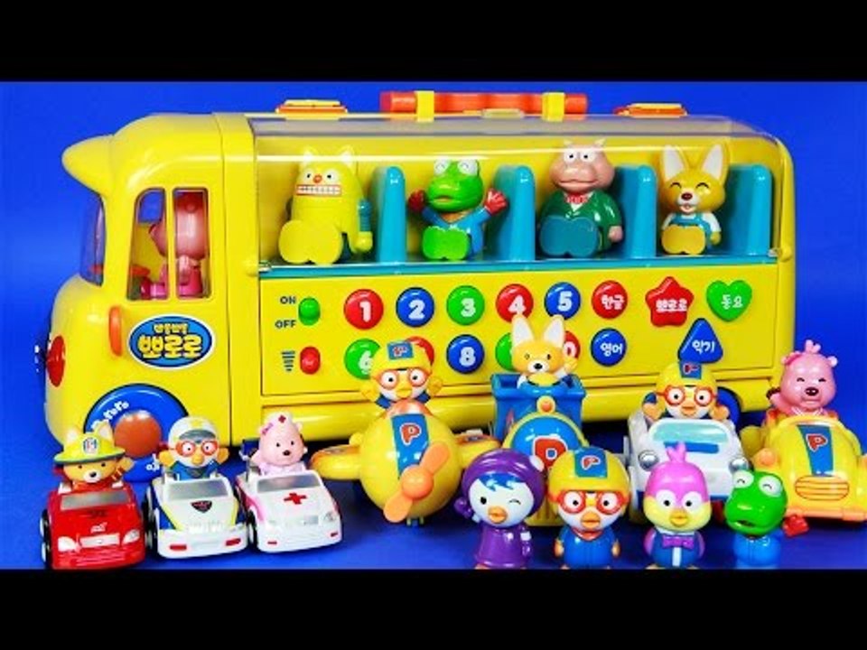 뽀로로 뽀롱뽀롱 스쿨버스 Pororo School Bus Pororo школьный автобус - 동영상 Dailymotion