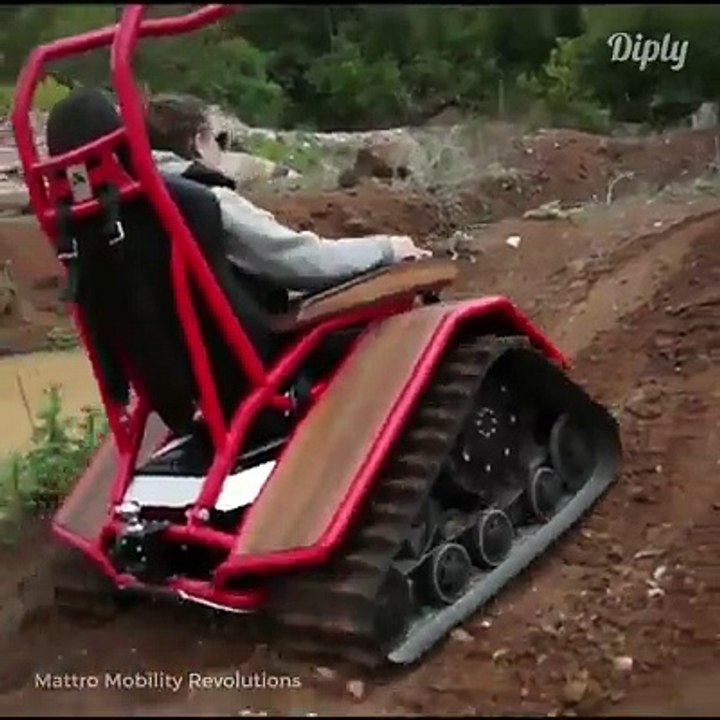 This electric tank is an off-road wheelchair! Credit: Mattro Mobility ...