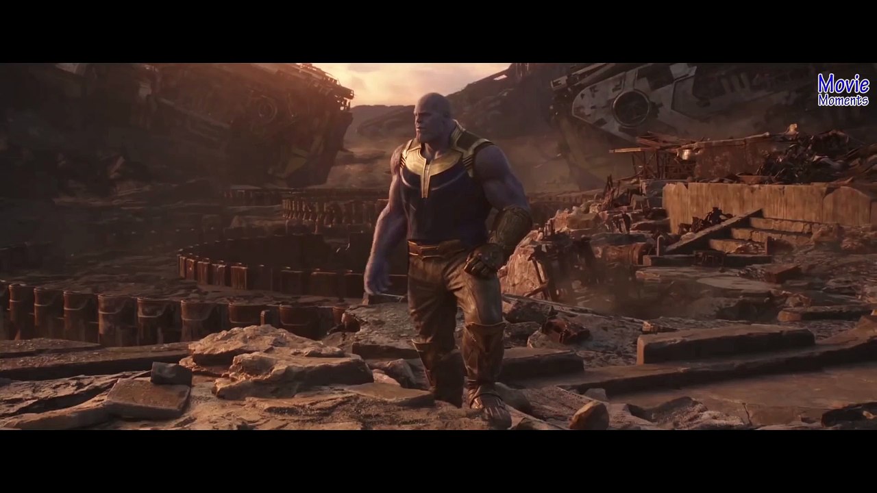 Thanos: "I finally rest, watch the sunrise on a grateful universe ...