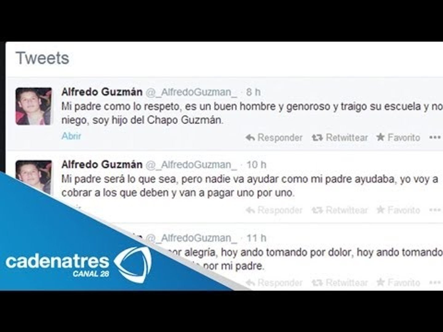 El Chapo Guzman Tweets