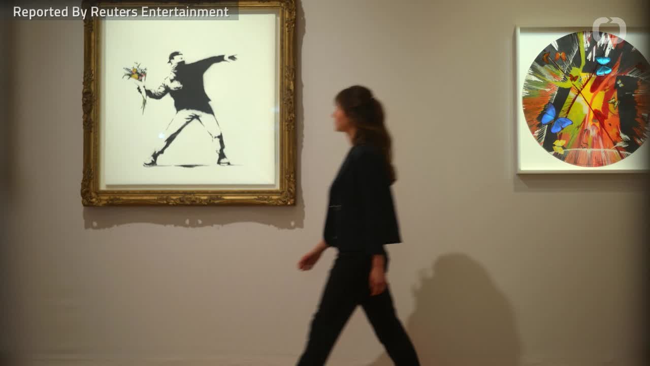 Banksy's Balloon Girl Painting Self-Destructs After Being Sold For Over ...