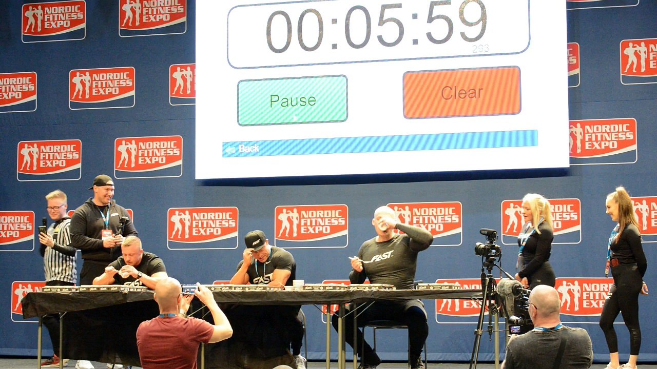 BOOM !!! Jesse Pynnönen vs Peter Wilenius syöntikilpailu Nordic fitness ...