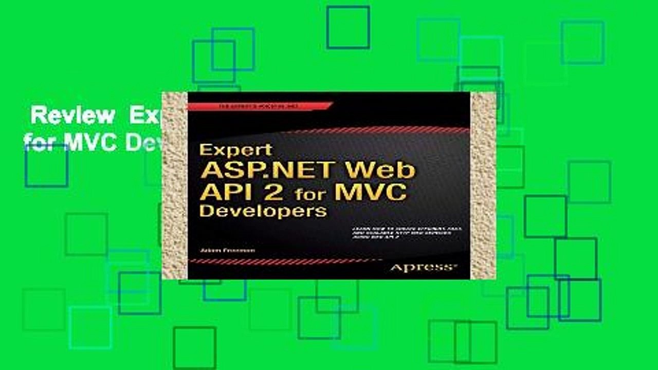 Review Expert ASP.NET Web API 2 for MVC Developers - Video Dailymotion