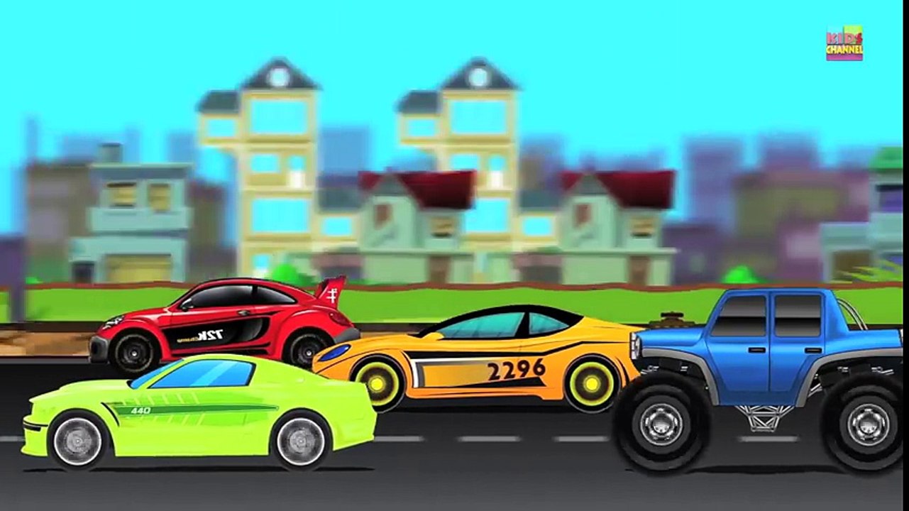 Tv cartoons movies 2019 Car Race Scary Haunted House Monster Truck ...