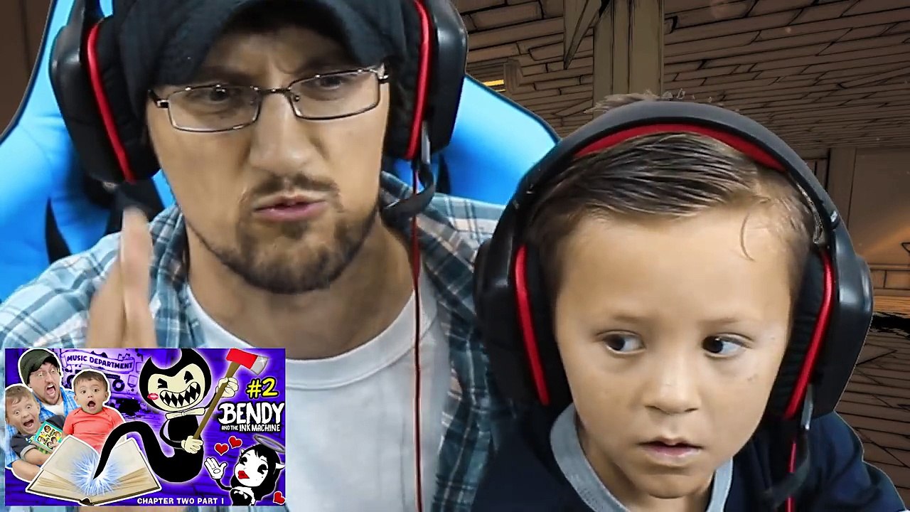 DAD CAPTURED! Bendy and the Ink Machine #3 Haunts Our House FGTEEV ...