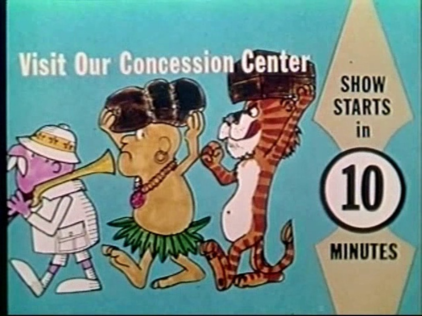 Retro Movie Theater Food Cartoon