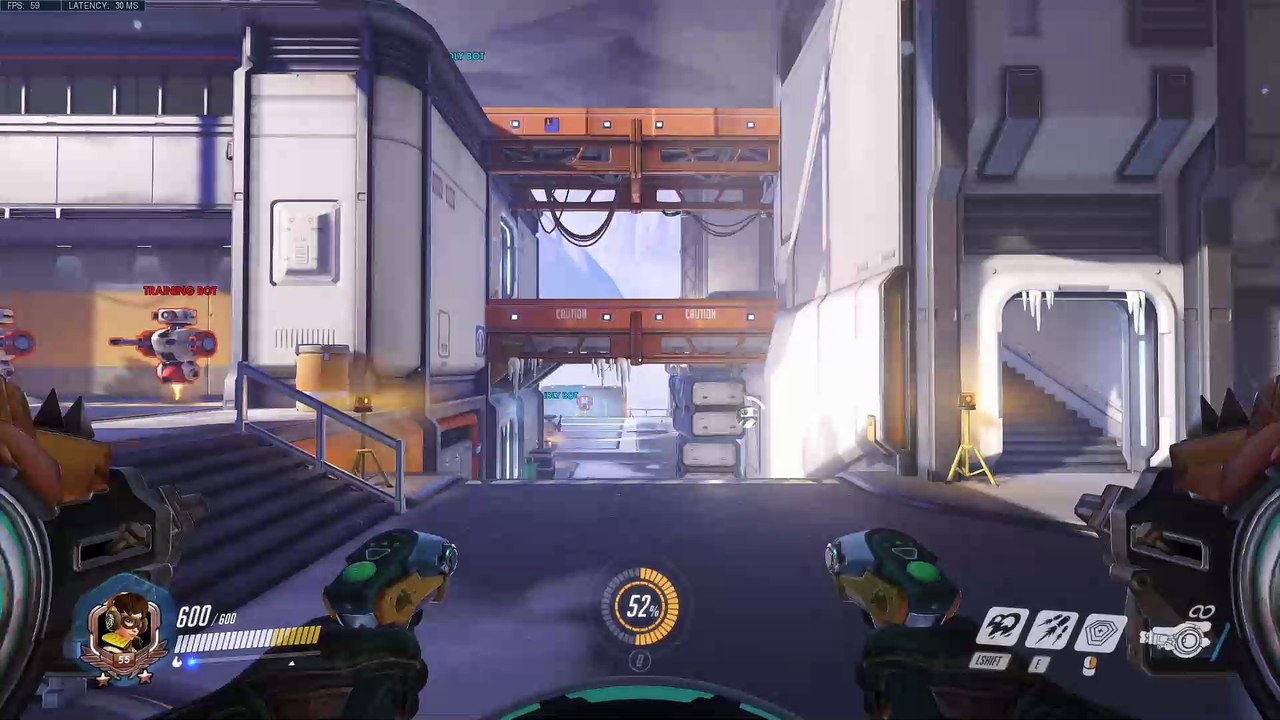 Overwatch - Basic Hero Abilities: Dva Boost over bridge - video Dailymotion