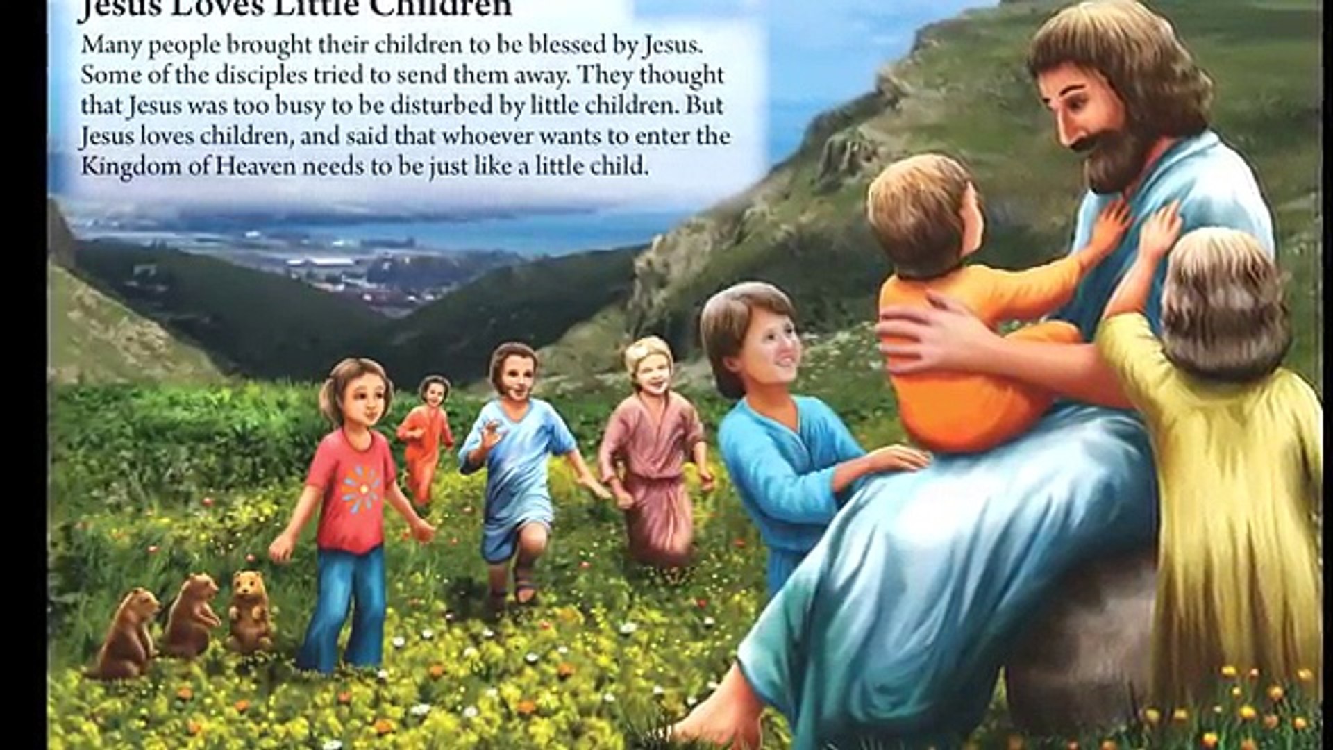 Jesus Loves Children Wallpaper