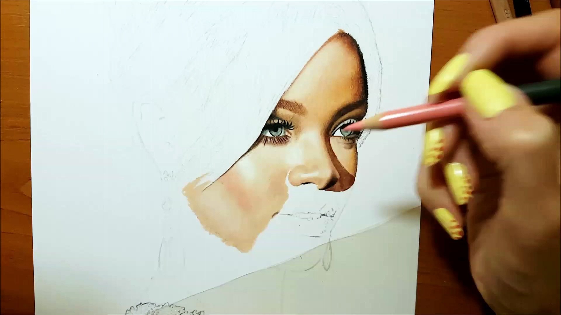 Rihanna Drawing Step By Step