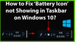 How To Show Action Center Icon On Taskbar In Windows 10 - video Dailymotion