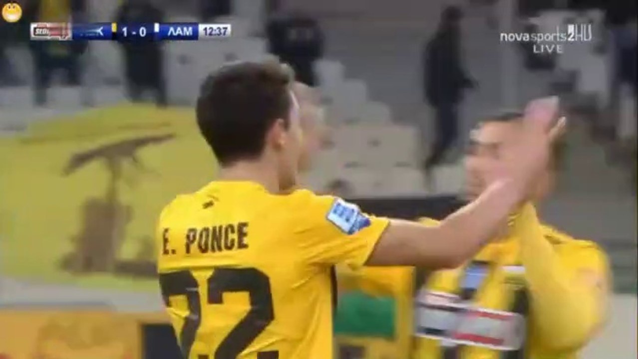1-0 Ezequiel Ponce AMAZING Goal - AEK Athens FC 1 - 0 Lamia 08.12.2018 ...