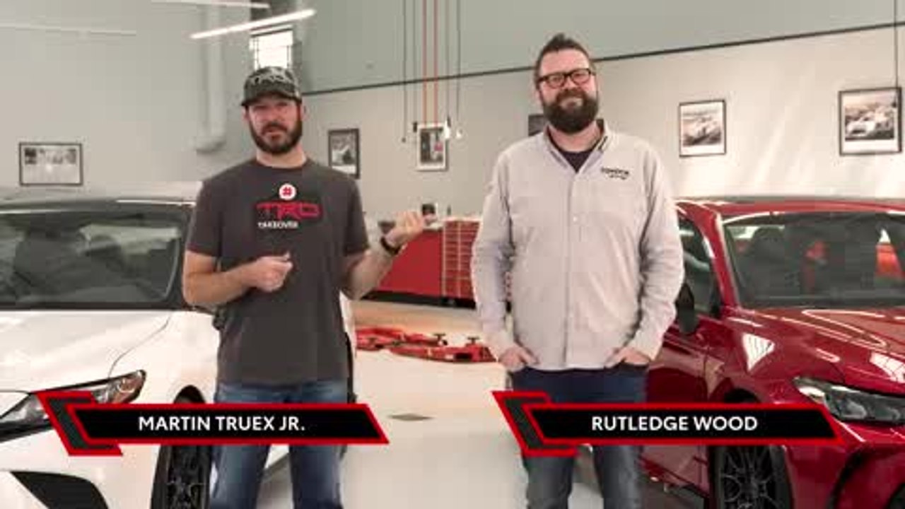 Martin Truex Jr. and Rutledge Wood Show Off the New Camry & Avalon TRD ...