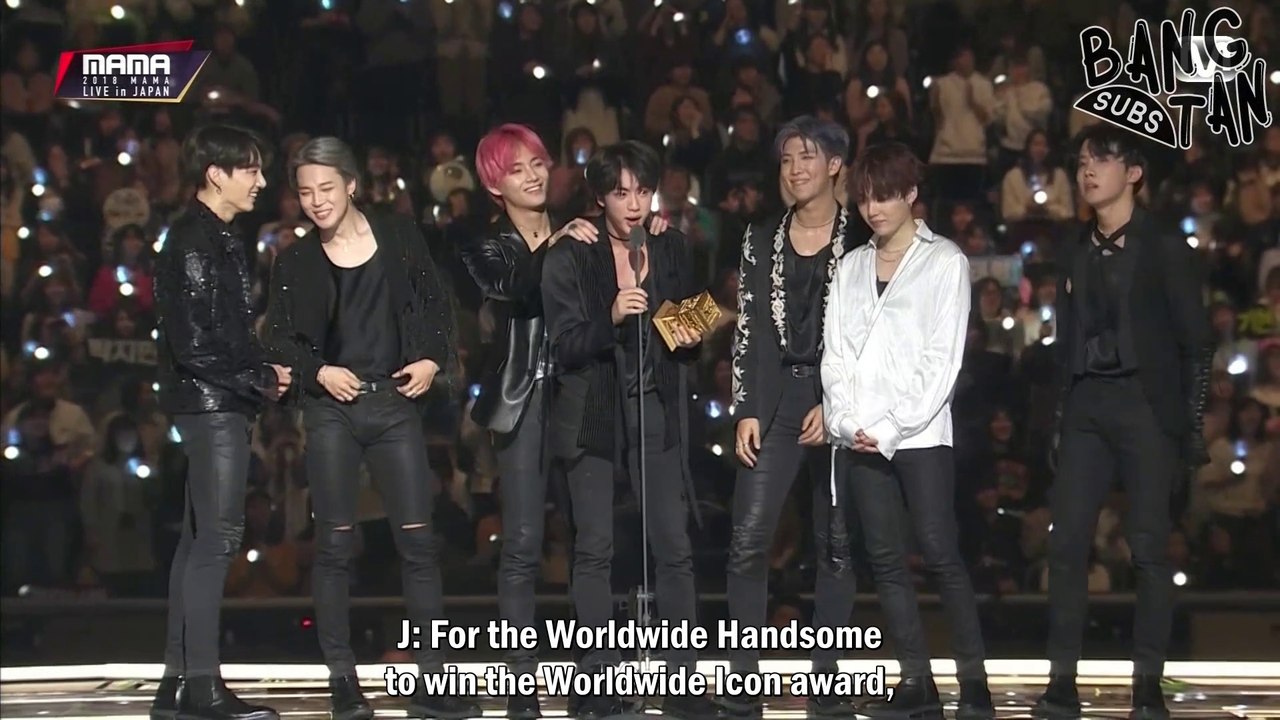 [ENG] 181212 MAMA in Japan - BTS Wins Daesang for Worldwide Icon of the ...