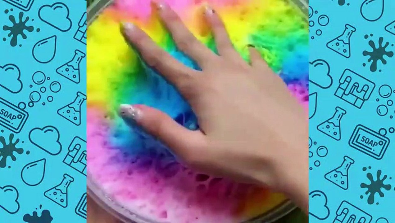 MOST SATISFYING RAINBOW SLIME VIDEO #2 l Most Satisfying Floam Slime ...