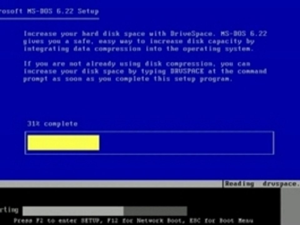 MS-DOS 6.22 Setup - Vidéo Dailymotion