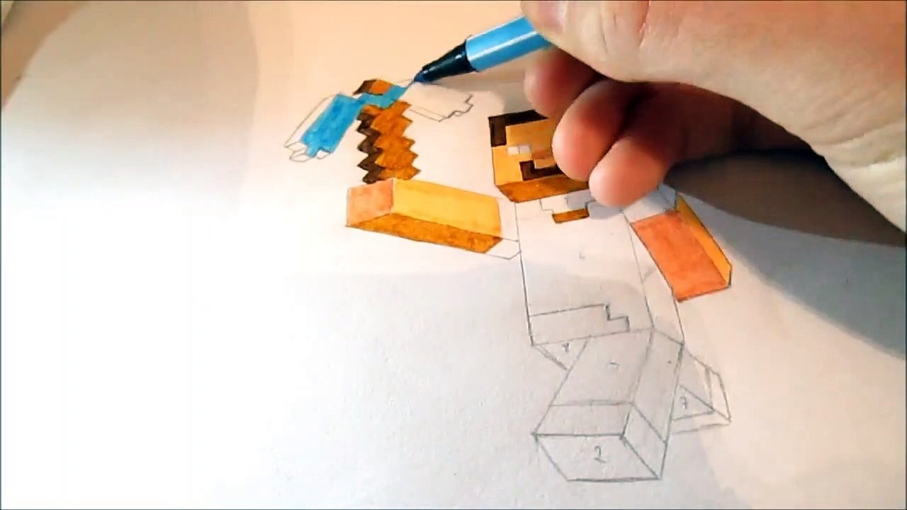 How to draw !!! Minecraft - video Dailymotion