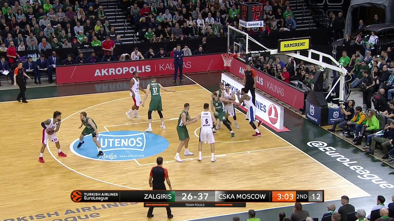 Zalgiris Kaunas - CSKA Moscow Highlights | Turkish Airlines EuroLeague ...