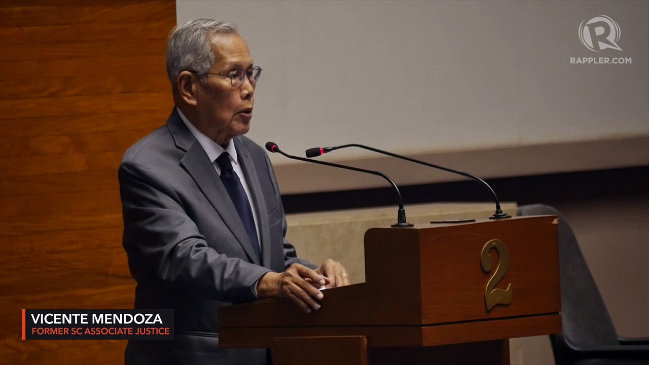 Ex-SC justice Mendoza's eulogy for Rodel Batocabe - video Dailymotion