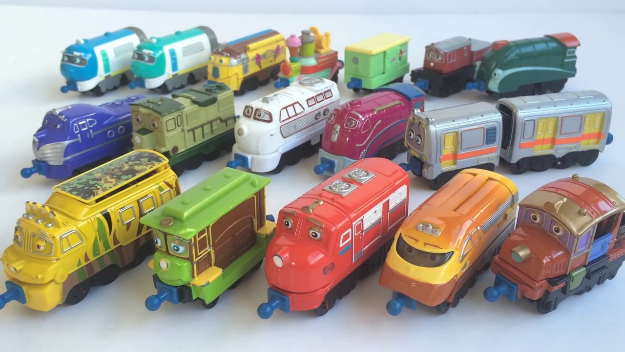 4 Chuggington Die Cast Stacktrack Zephie Hoot Toot Harrison - Unboxing ...