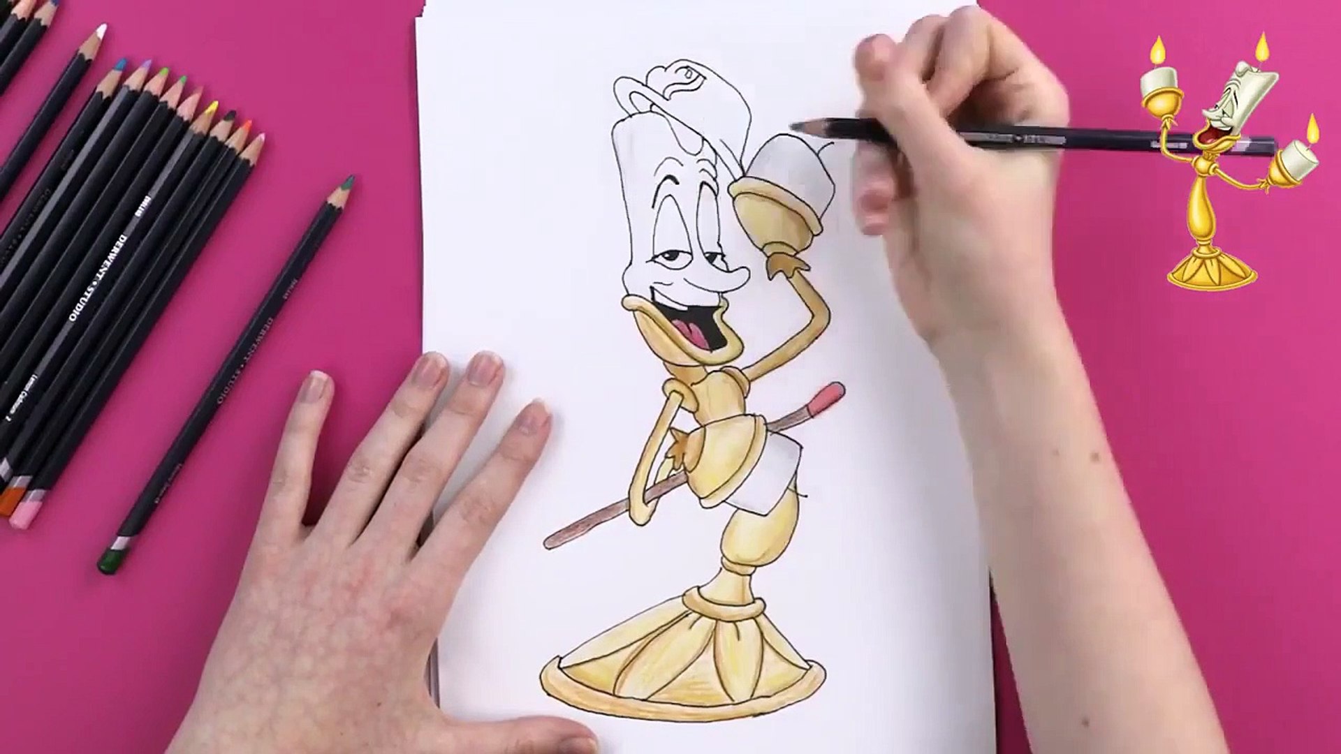 Beauty And The Beast Lumiere Drawing