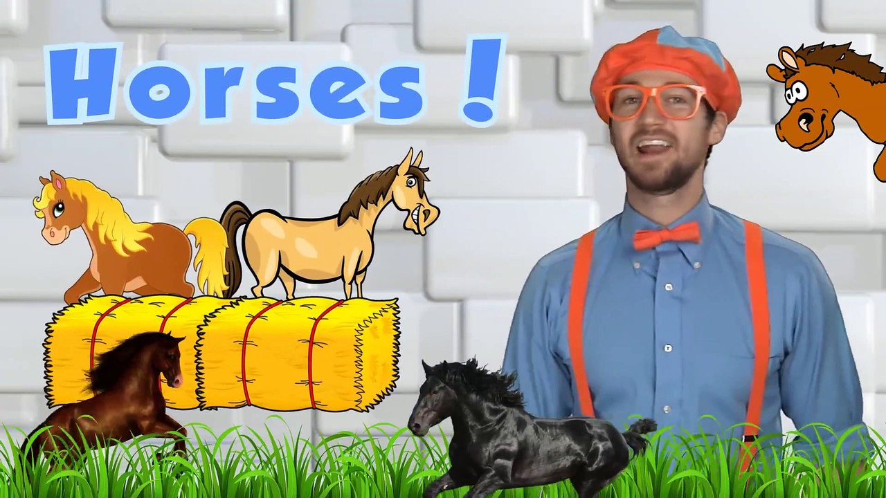 Horses for Children - Learn Farm Animals for Kids. The Horse Song from ...