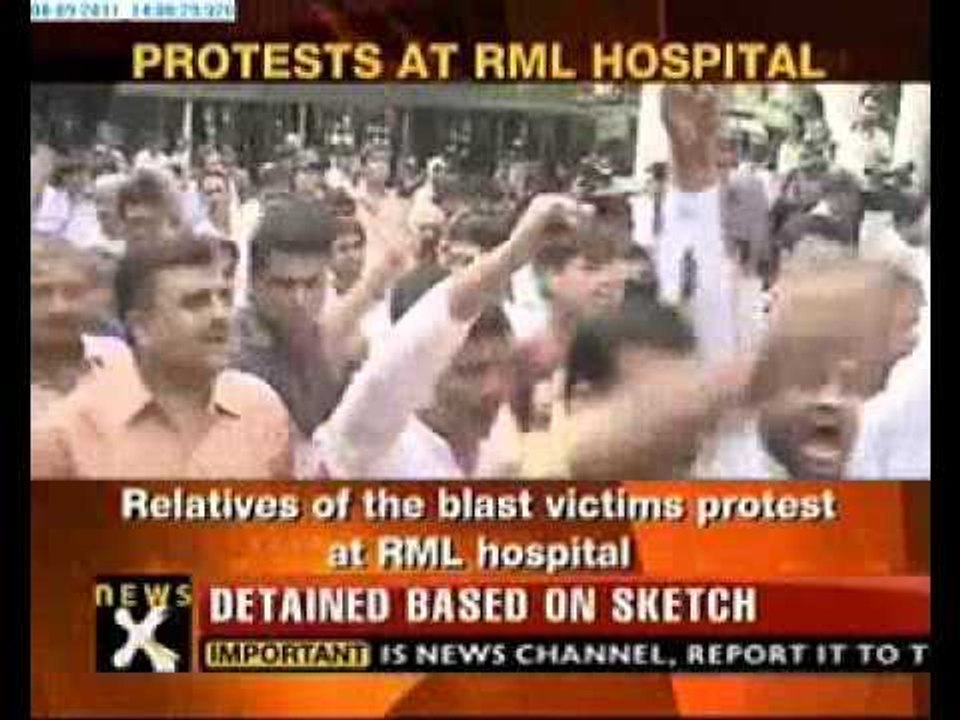 Delhi High Court Blast: Protest at RML hospital - video Dailymotion