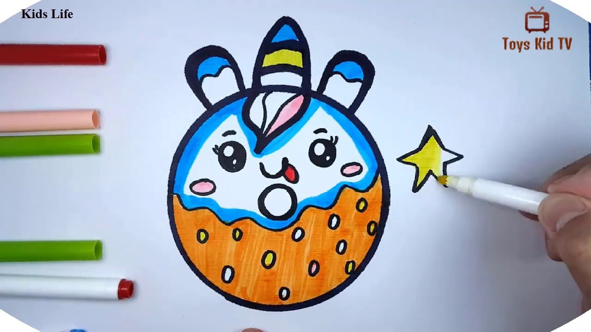 Cute Donut Drawing
