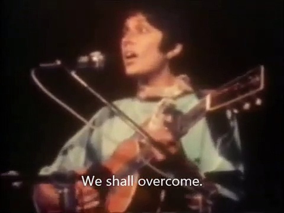 Joan Baez - We shall overcome (With Lyrics). - Vidéo Dailymotion