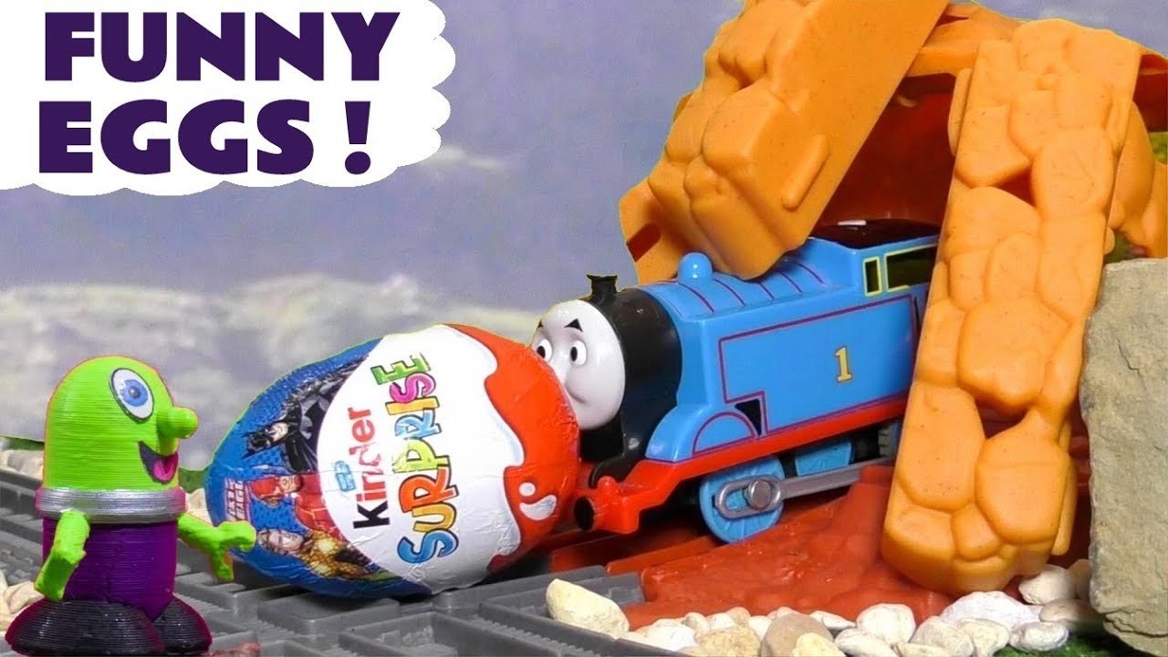 Funny Funlings with Thomas and Friends Surprise Eggs Kinder Chocolate ...