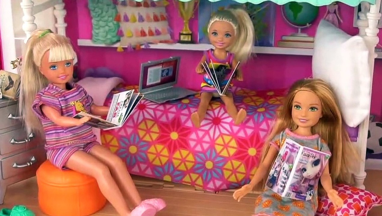 NEW Barbie Dreamhouse Adventures Sleepover Night Routine | Boomerang ...