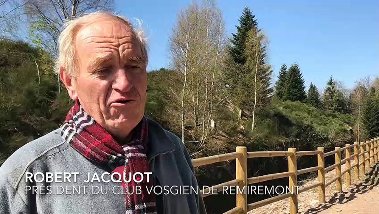Robert Jacquot, président du Club vosgien de Remiremont présente les ...