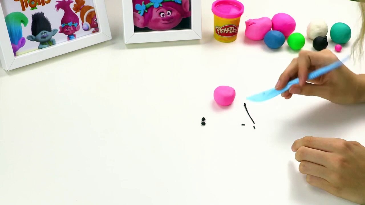 How to Make Papa Smurf & Princess Poppy Trolls fll mvie Play-Doh Craft ...
