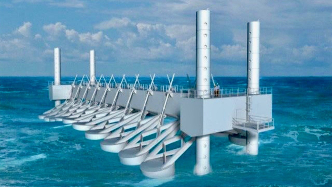 Many Ways To Make Electricity From Ocean Kinetic Wave Energy - video ...