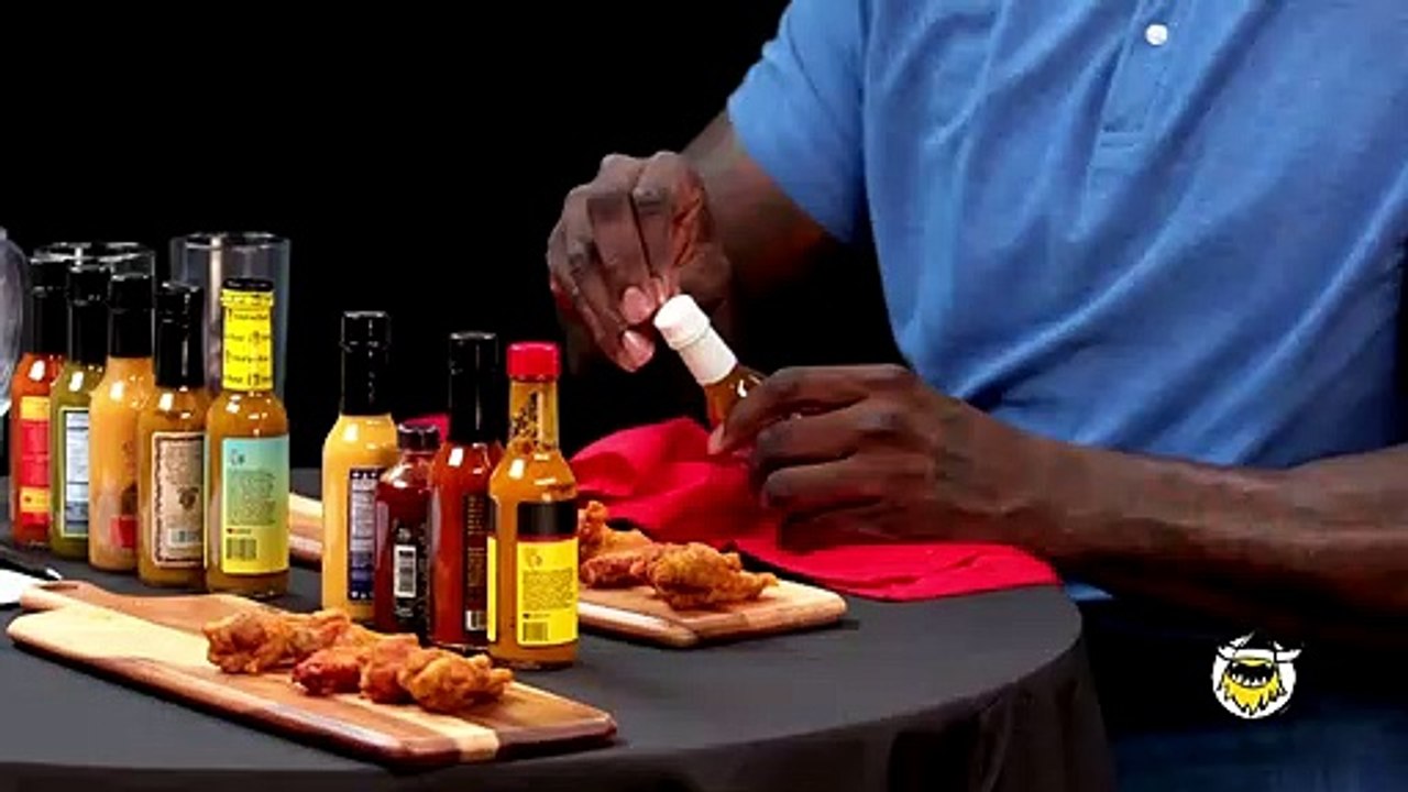 Shaq Tries to Not Make a Face While Eating Spicy Wings | Hot Ones ...