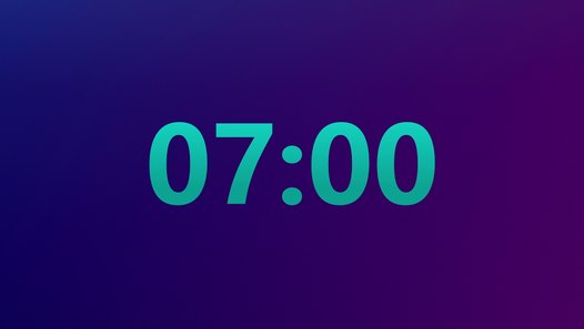 7 Minute Timer Countdown with Sound Alarm ⏱⏱⏱⏱⏱⏱⏱ - video dailymotion