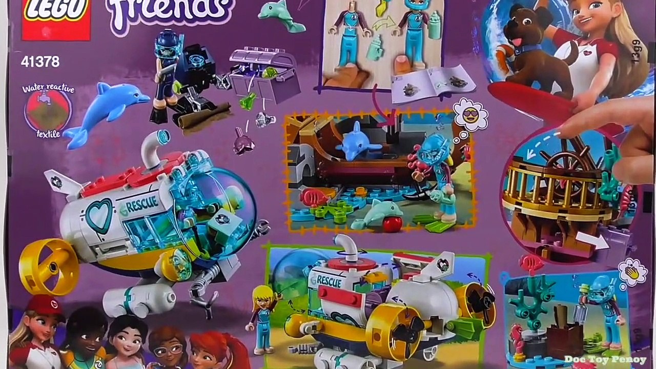 LEGO Friends Dolphins Rescue Mission (41378) - Toy Unboxing and Speed ...