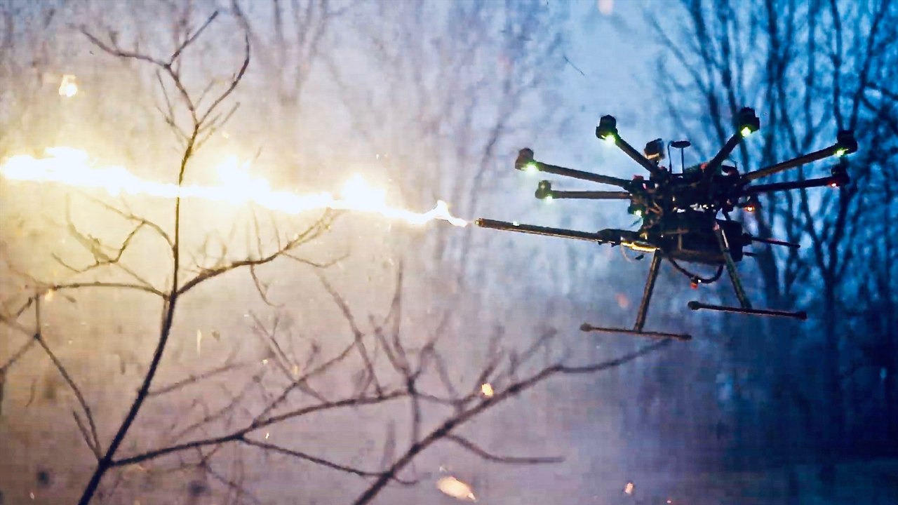 Flame Throwing Drone! - video Dailymotion