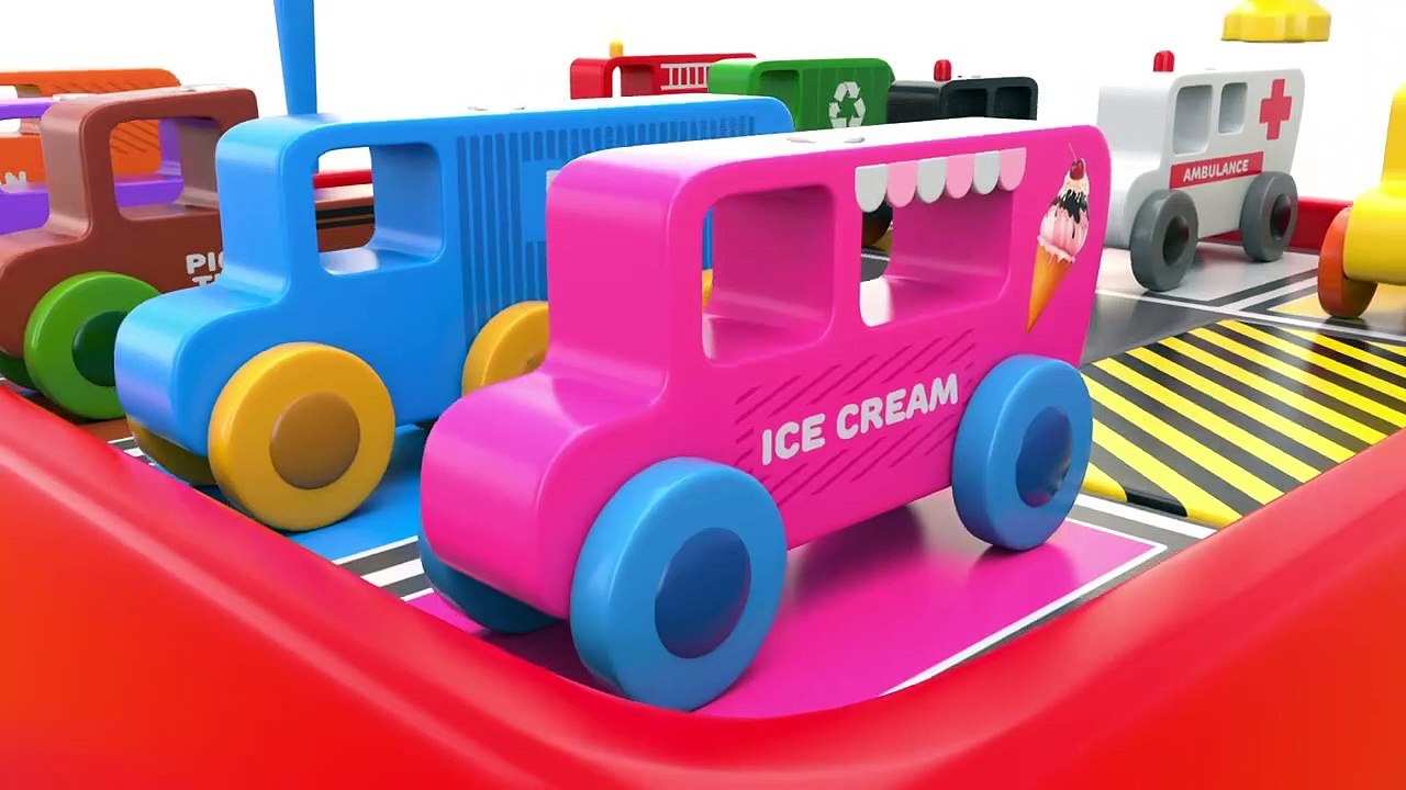 Learn Colors with Car Parking Street Vehicles Toys - Educational Videos ...
