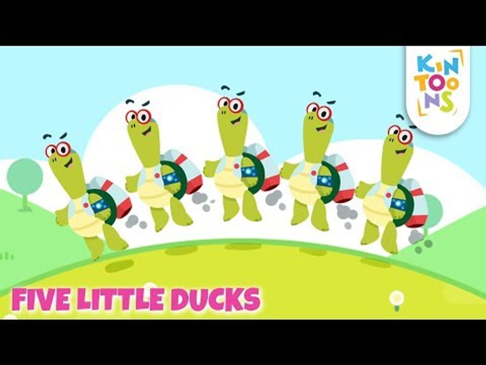 Five Little Ducks - Learn Counting Numbers | Number Song | KinToons ...