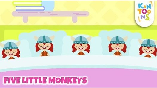 Five Little Monkeys - Number Song | Learn To Count | Nursery Rhymes ...