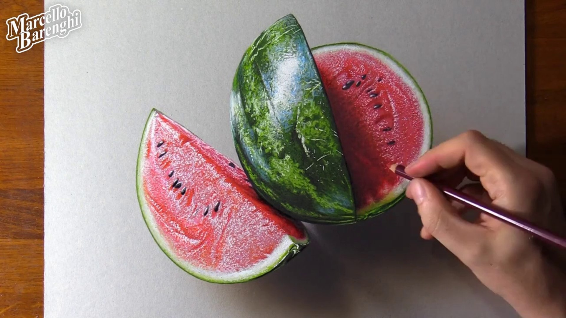 Watermelon Pencil Drawing