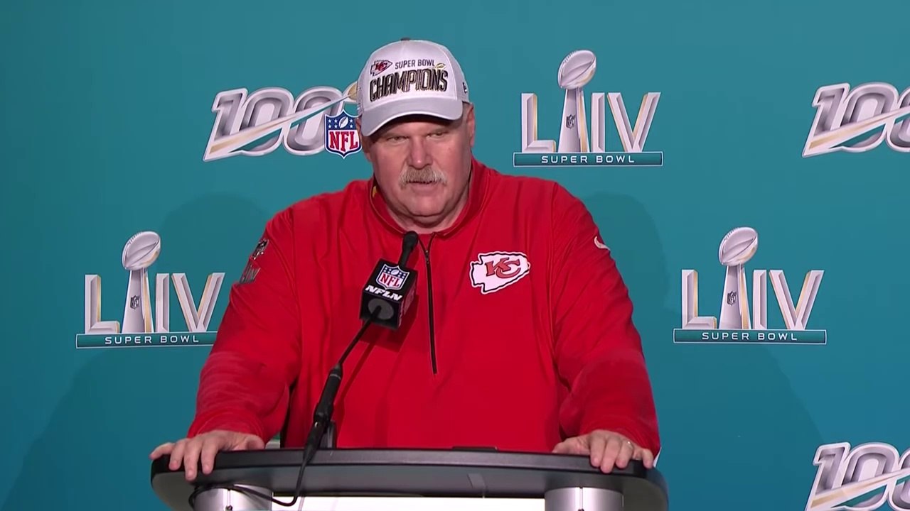 Andy Reid on Finally Winning Lombardi Trophy, -You get one, you wanna ...