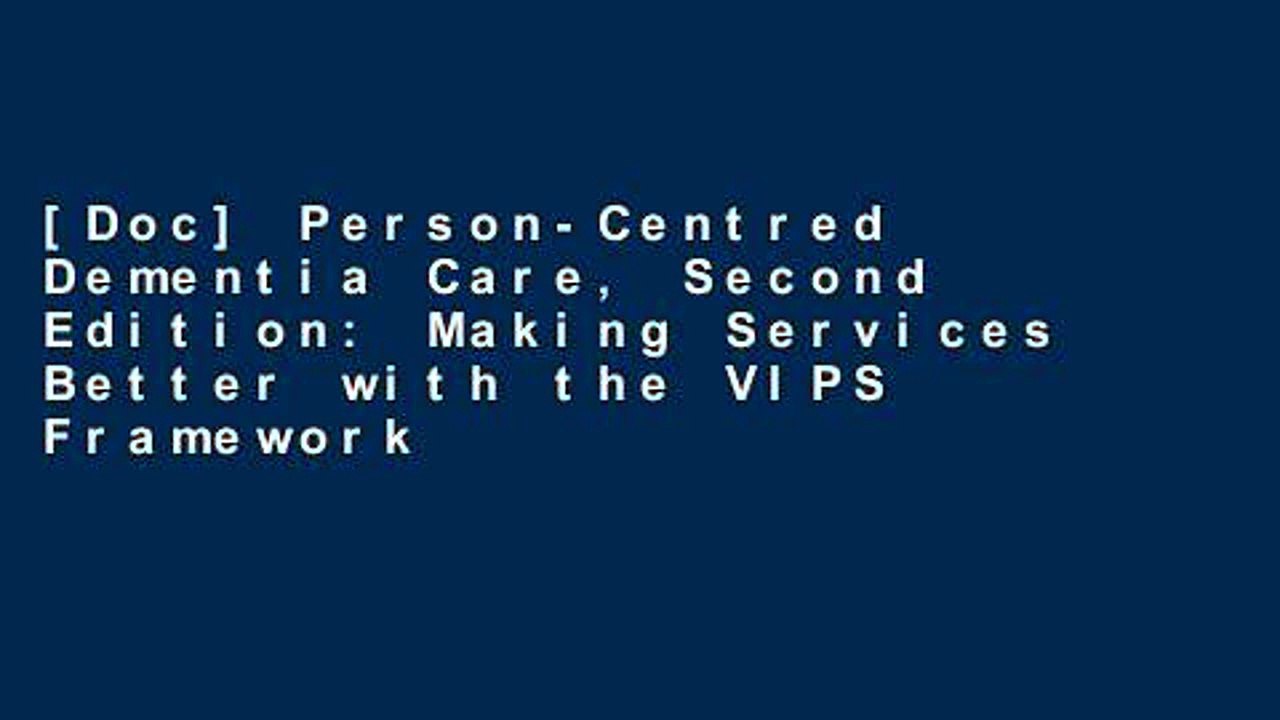 [Doc] Person-Centred Dementia Care, Second Edition: Making Services ...