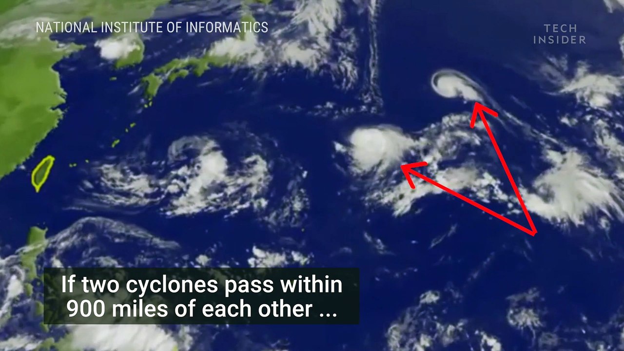 Here's what happens when two hurricanes collide - video Dailymotion