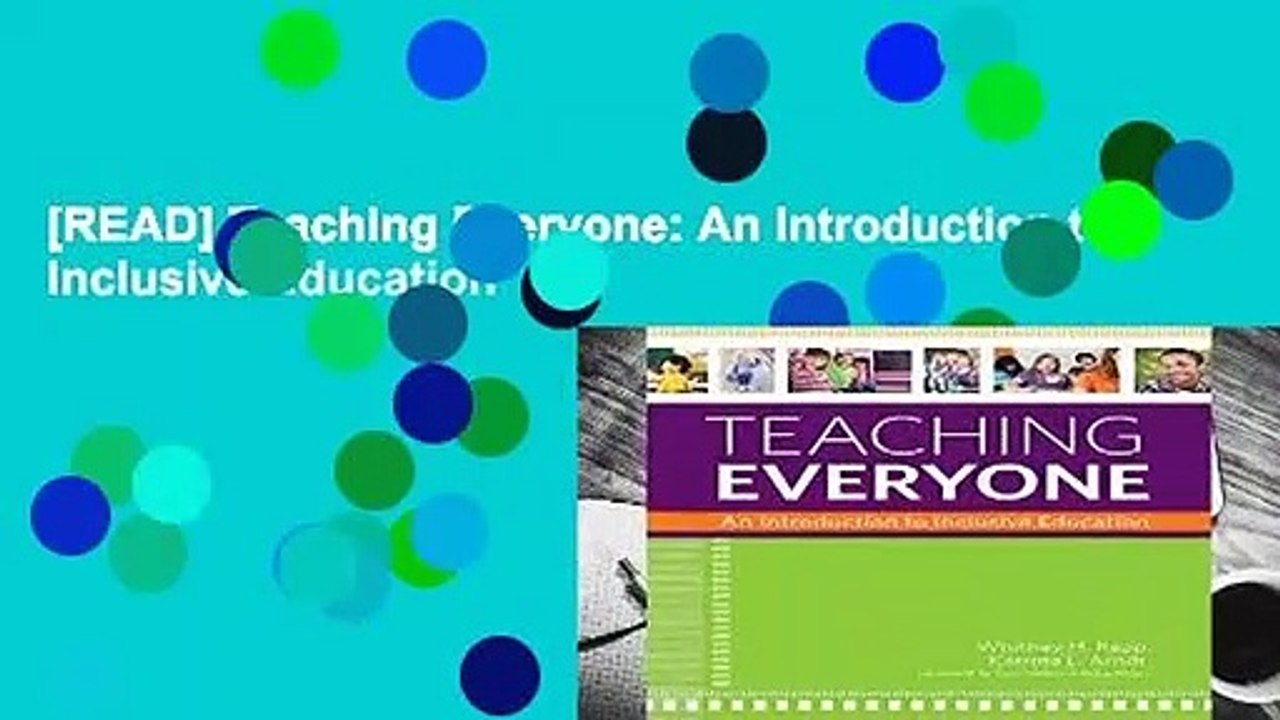[READ] Teaching Everyone: An Introduction to Inclusive Education ...