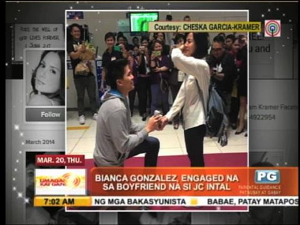 WATCH: JC Intal's proposal to Bianca Gonzalez - video Dailymotion
